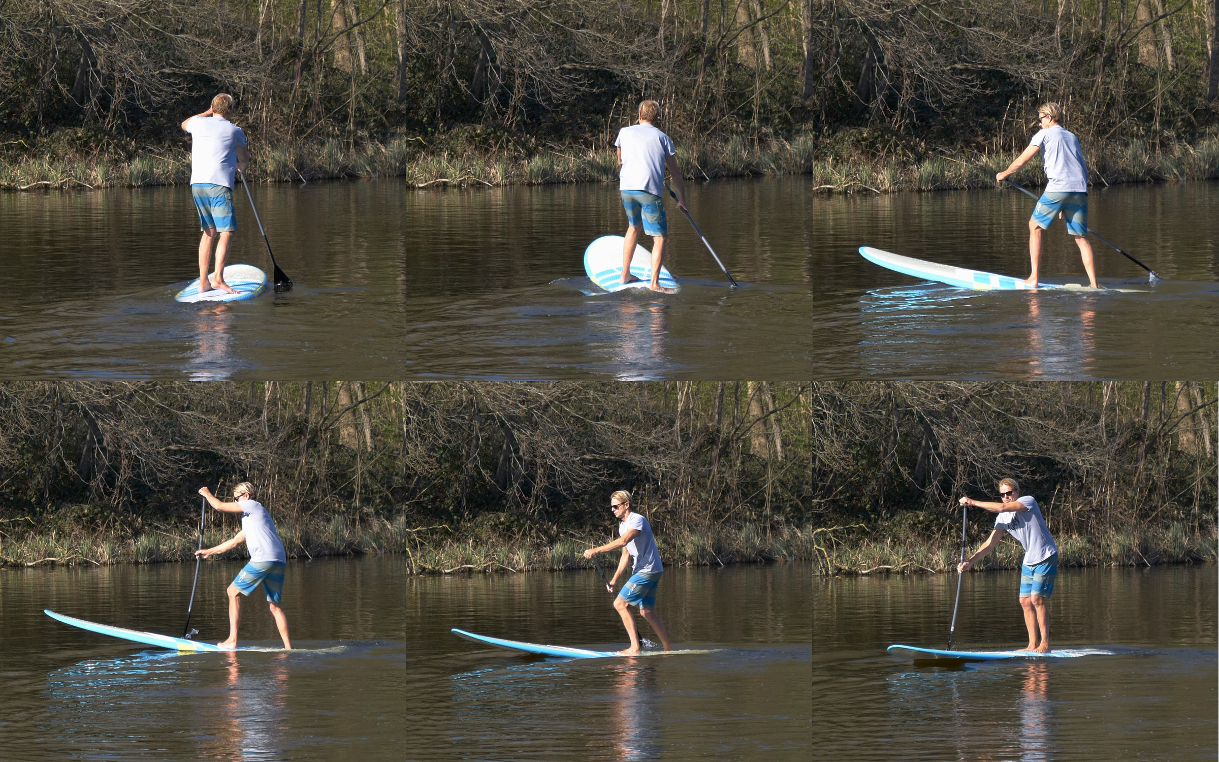 SUP-Fahrtechnik: Kick Turn (Pivot Turn) - SUP-Basics.de